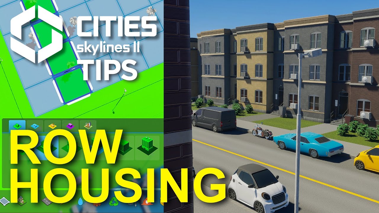 Perfecting Row Housing in Cities Skylines 2: Quick Tips - YouTube
