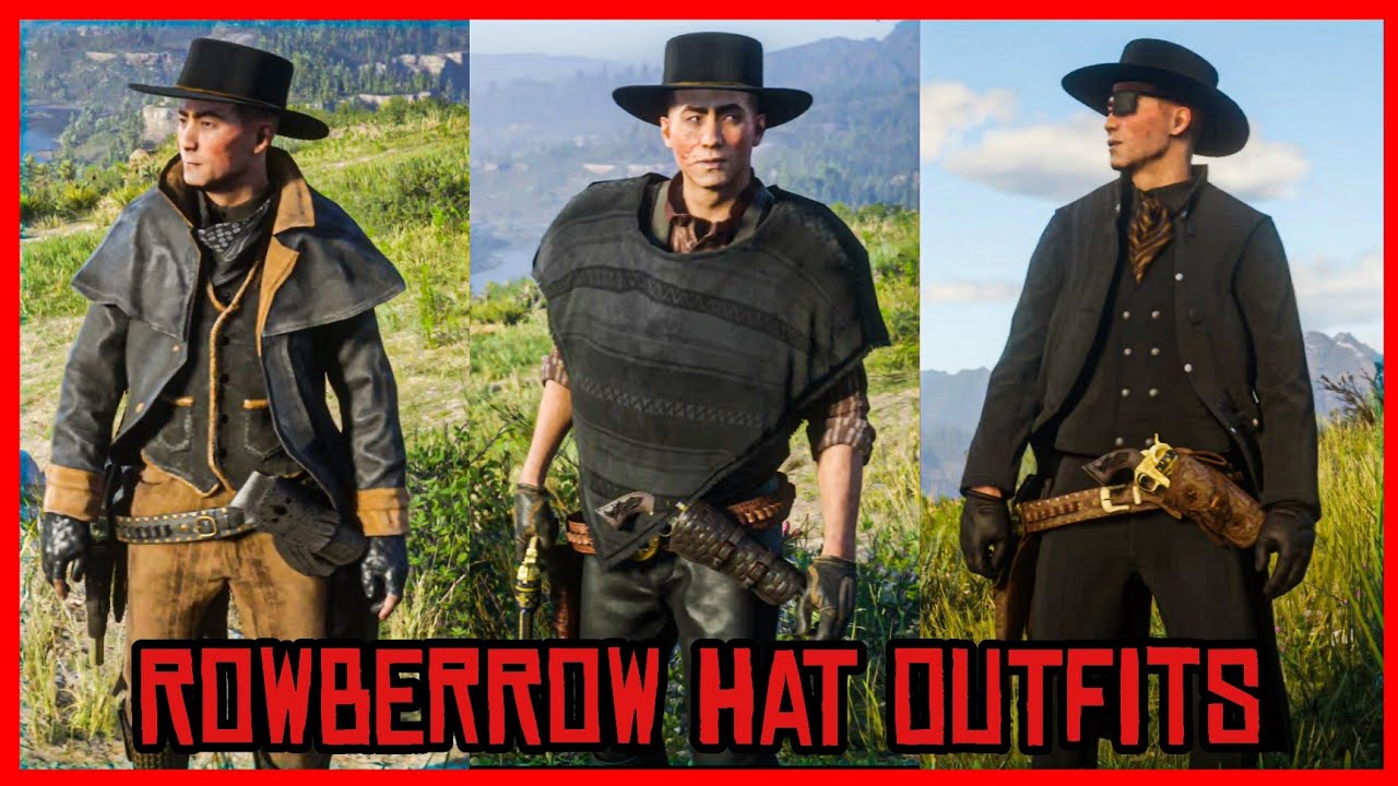 Red Dead Online Requested Outfits #165 Rowberrow Hat Outfits - YouTube