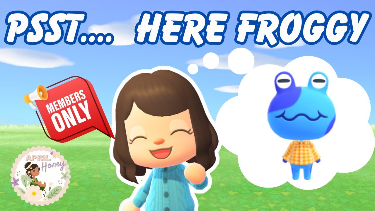 MEMBERS | We NEED the Blue Frog!!! #acnh #animalcrossing - YouTube