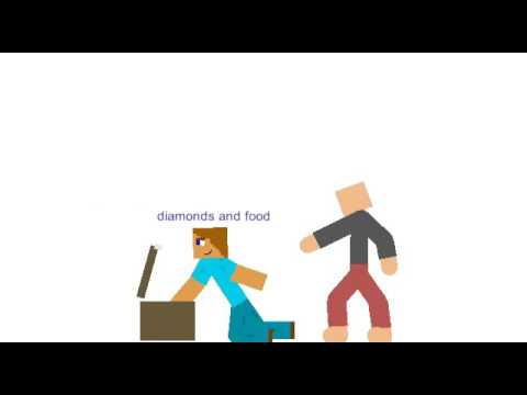 A day in minecraft stickman animation - YouTube