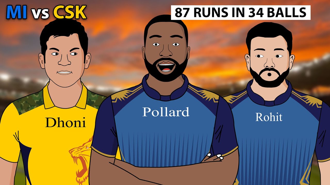 MI vs CSK Pollard Ka Power | Pollard 87 in 34 Balls | IPL 2021 - YouTube