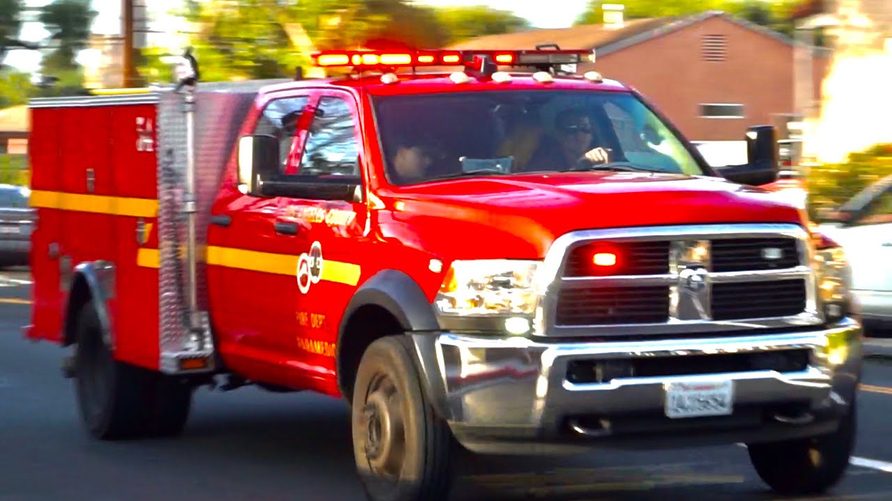 LACo.FD Squad 54 Responding - YouTube