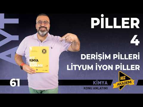 AYT - Piller - 4. bölüm | Derişim Pilleri, Lityum İyon Piller - 51 Soru!