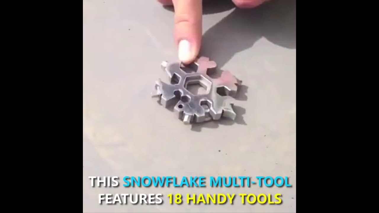 18 in 1 Snowflake Multi Tools - YouTube