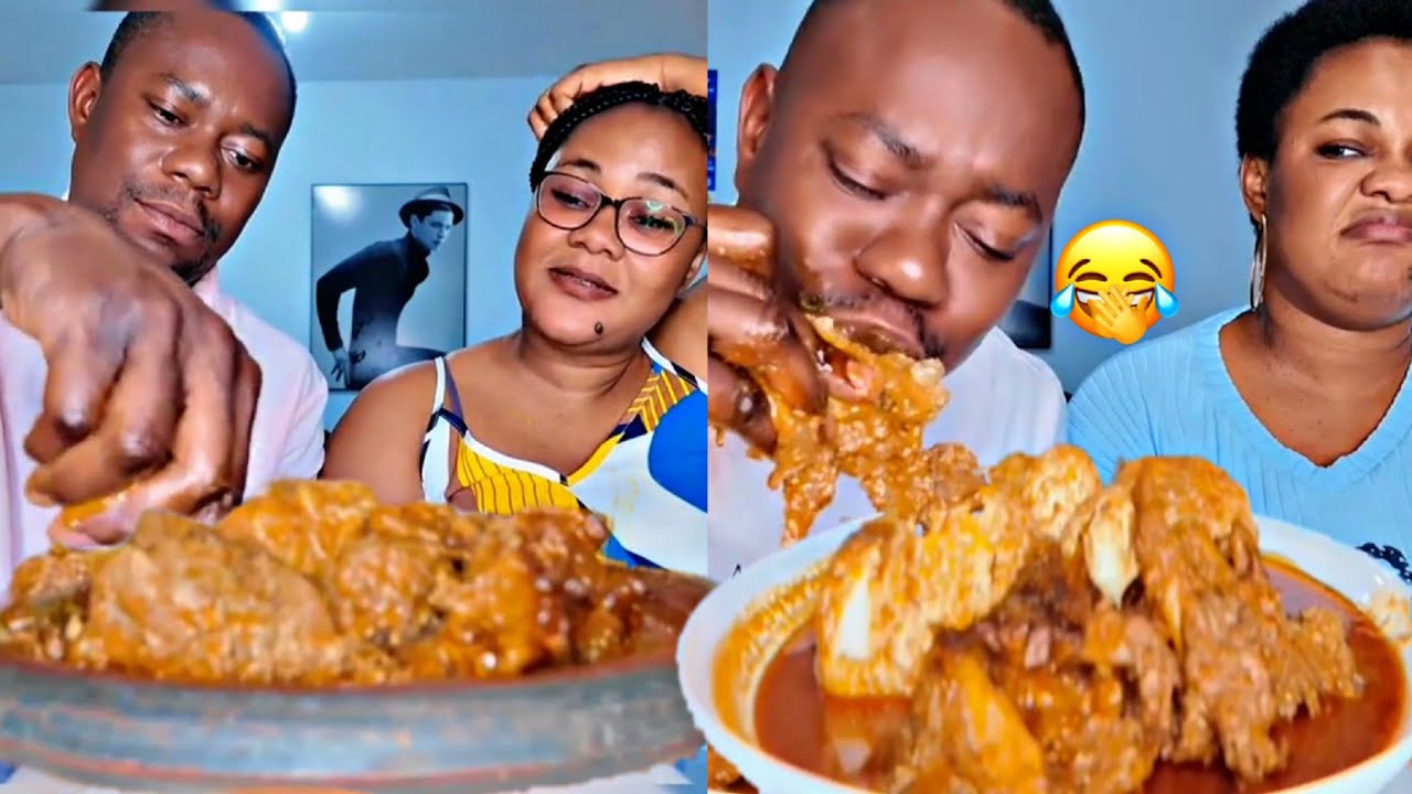 PICK The Number and Eat Mukbang Challenge, Fufu, riceball with soup ...