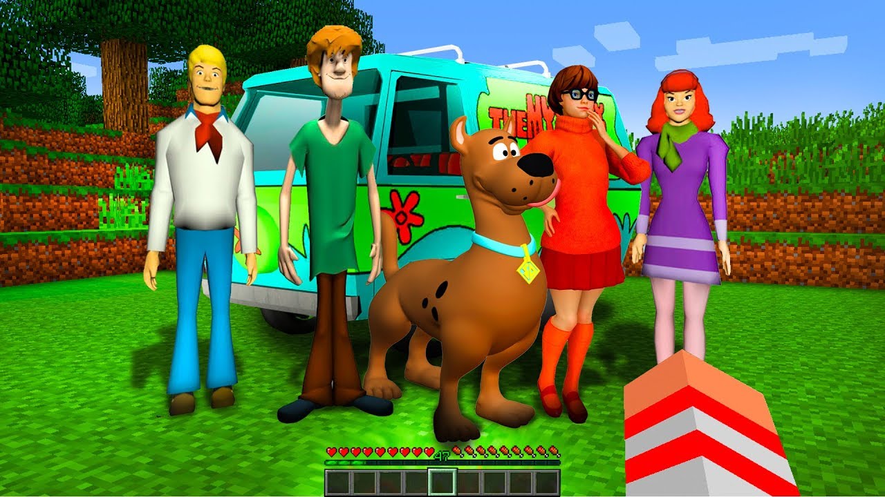 SCOOBY-DOO APARECEU NA MINHA CASA NO MINECRAFT ! - YouTube