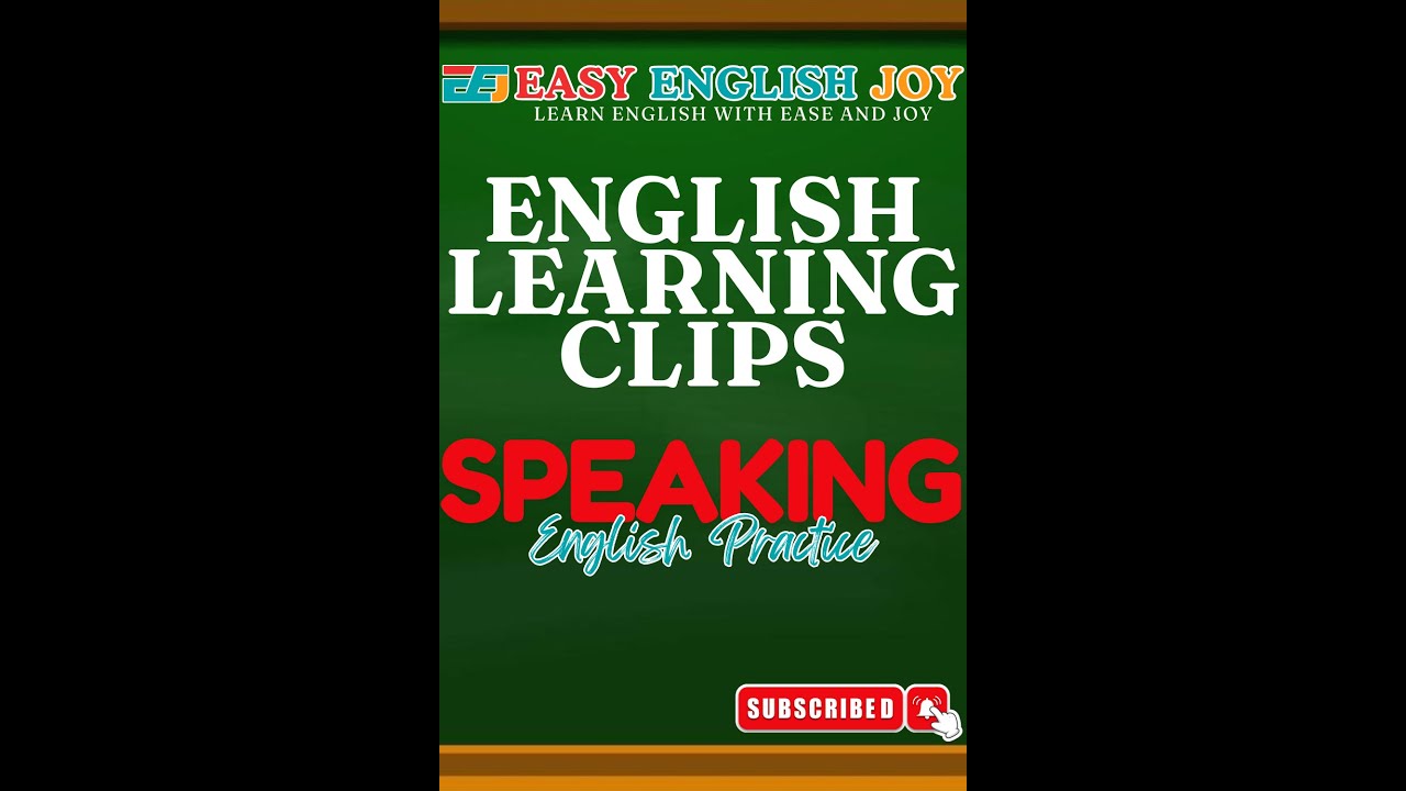 English Learning Clips || Speaking English Practice - YouTube