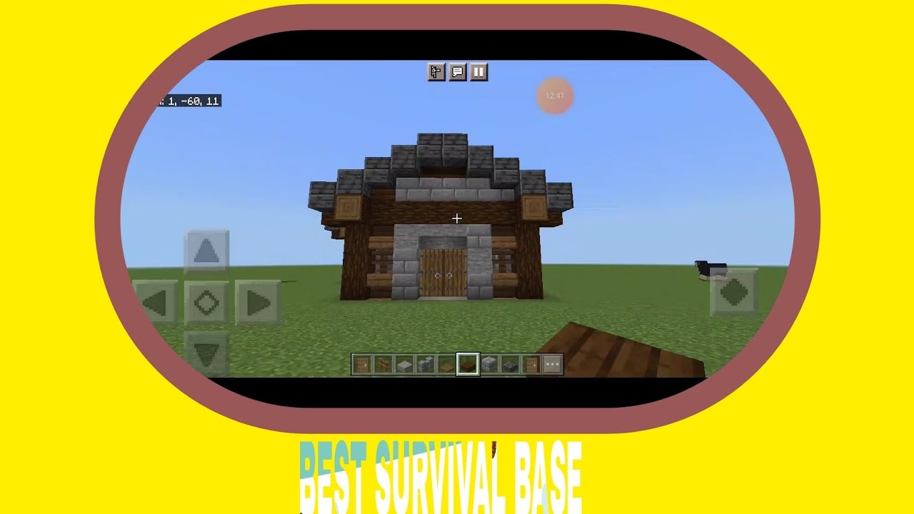 BEST STARTER SURVIVAL BASE IN MINECRAFT - YouTube