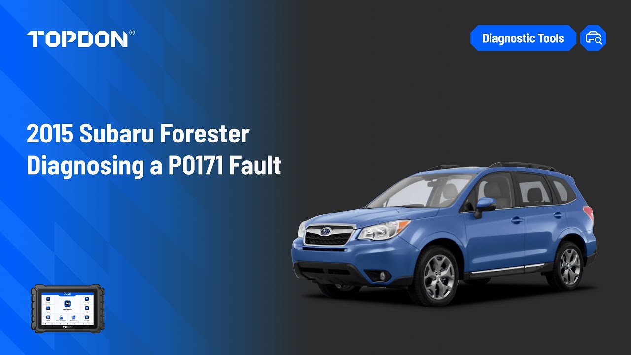 2015 Subaru Forester Diagnosing a P0171 Fault - YouTube