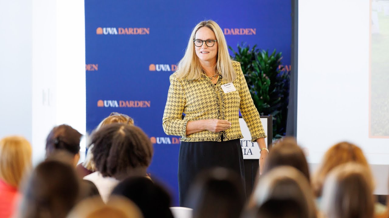 Keynote Speaker Connie Hallquist Talks “Reinvention” at the 2022 Darden ...