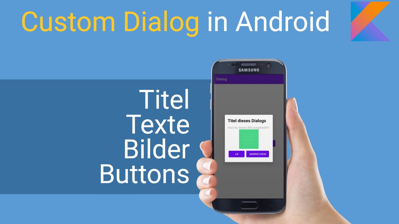 Custom Dialog in Android erstellen - Individueller Dialog mit Texten ...