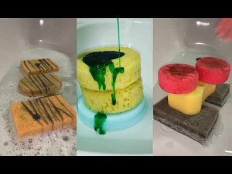 Rahatlatıcı Sünger Foam Videoları | Tatmin Edici Sponge ASMR  en rahatlatıcı videolar  foam sponge