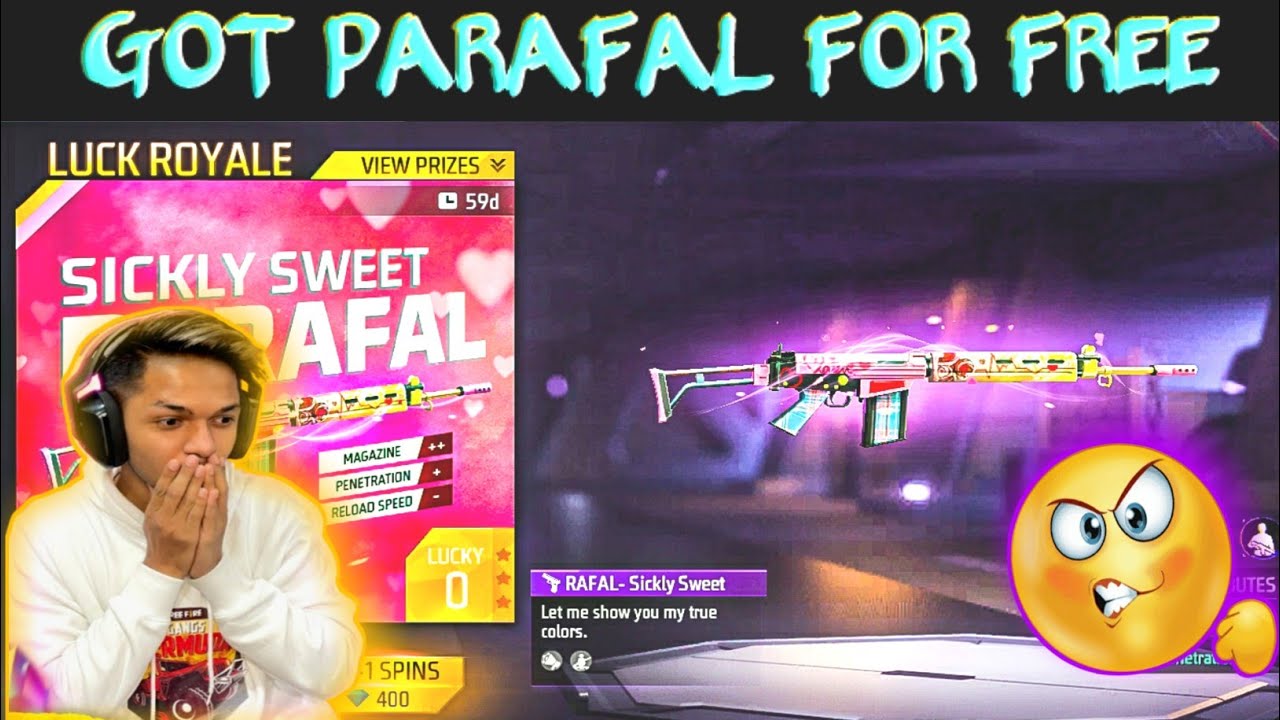 Get Parafel Skin for free, without using Diamonds 💎| weapon Royale| new ...