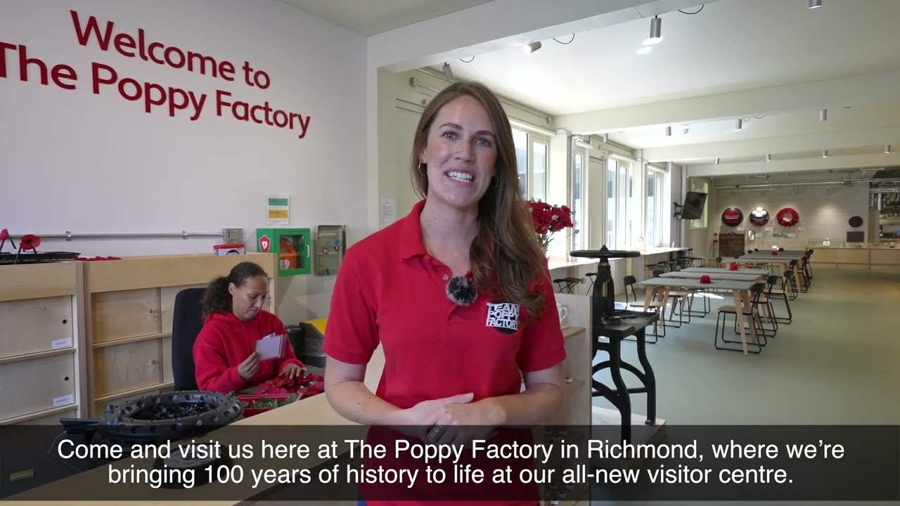 Visit The Poppy Factory - Richmond, London - YouTube