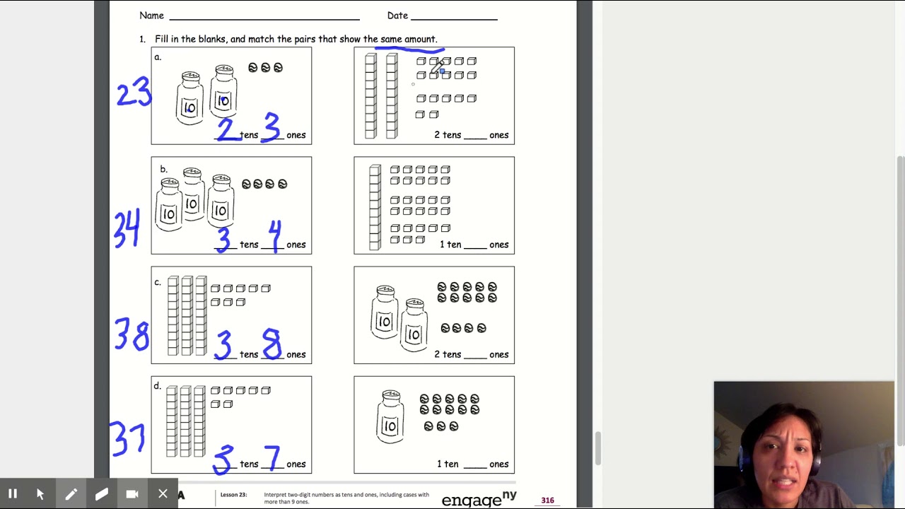 Eureka Math Grade 1 Module 4 Lesson 23 - YouTube