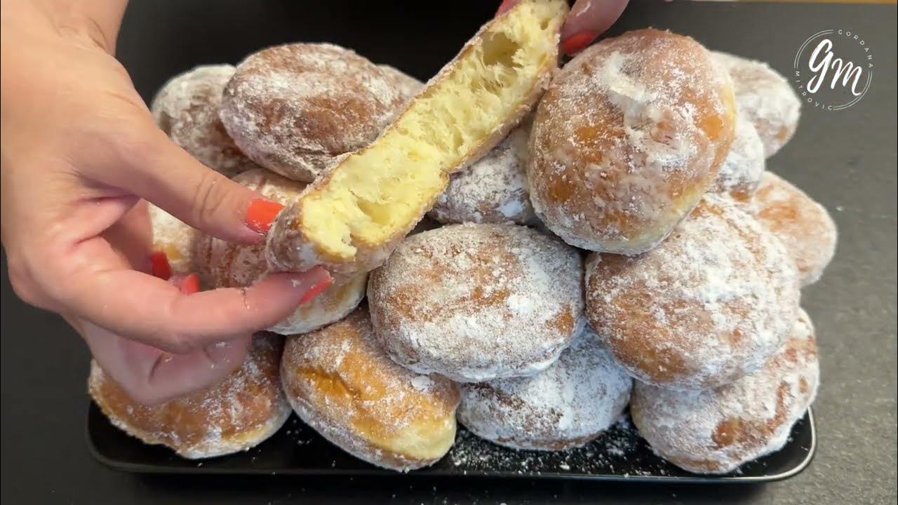 Krofne | Najbolje tijesto za krofne | Uvijek uspijevaju - YouTube