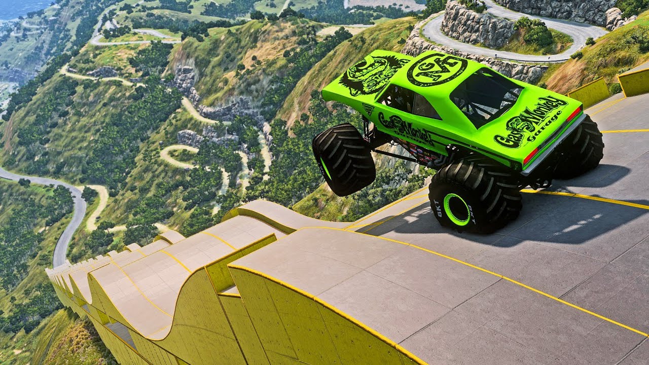 Vehicles VS Wave Road #16 - BeamNG drive - YouTube