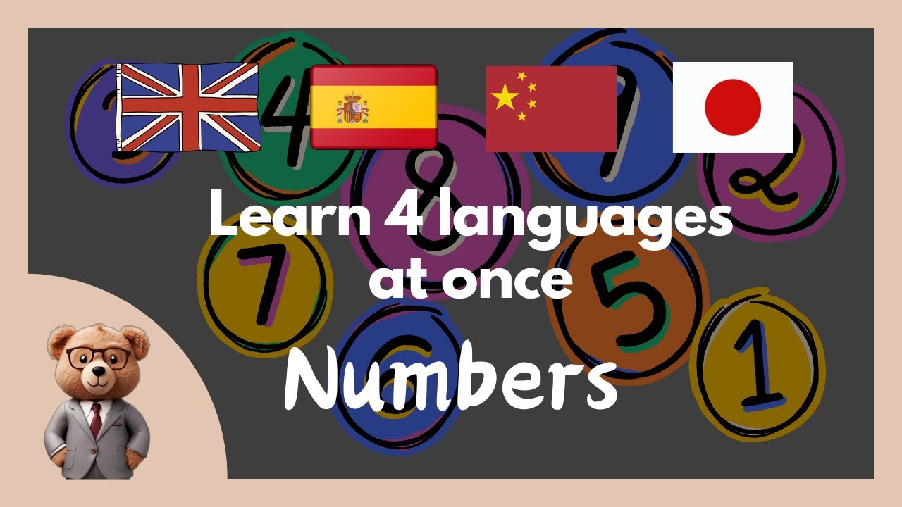 [Learn 4 Languages at once] Numbers in English / Spanish / Chinese ...