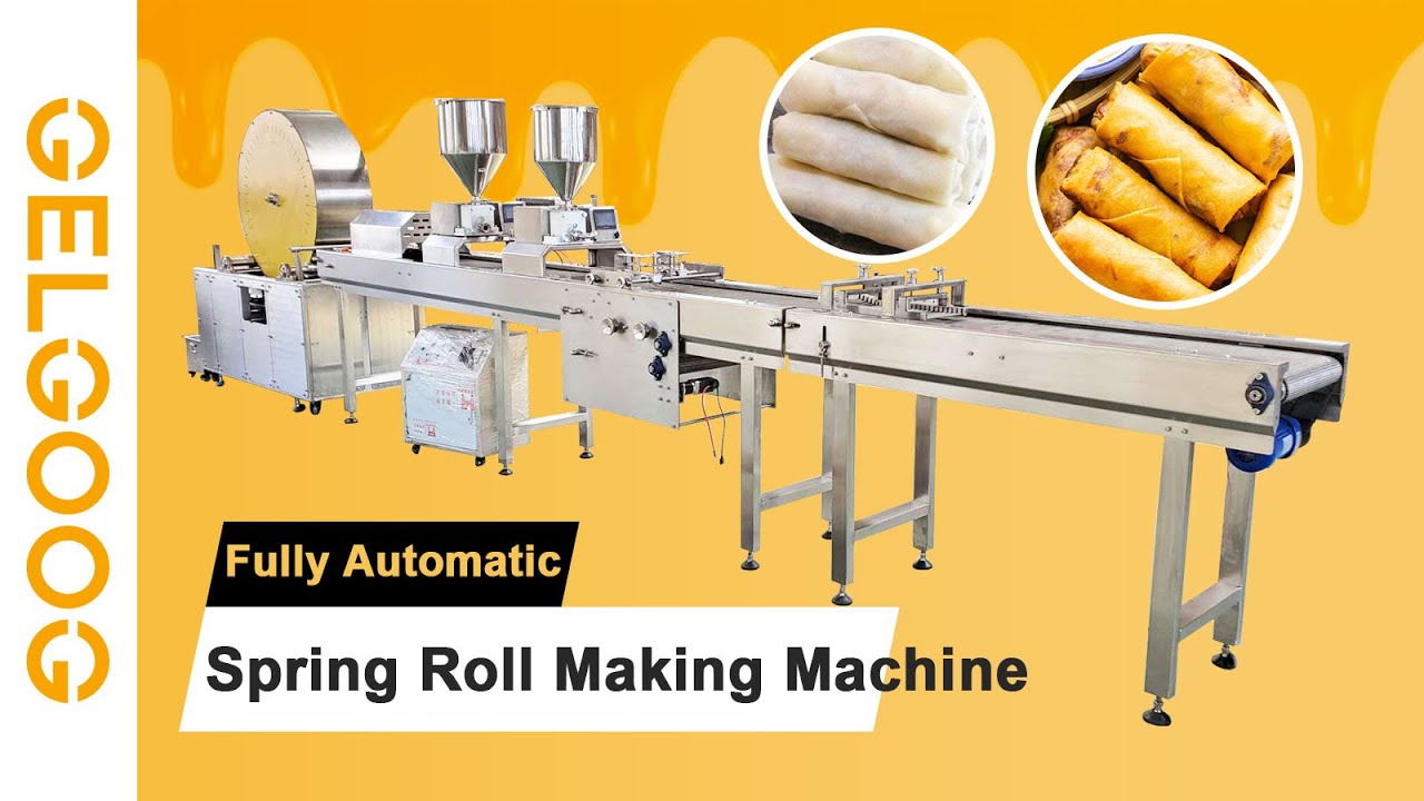 Automatic Spring Roll Making Machine|Egg Roll Machine(New) - YouTube