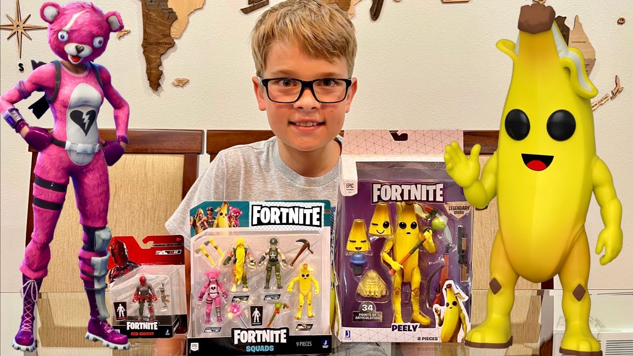 FORTNITE SQUADS, PEELY, and RED KNIGHT unpacking (фортнайт распаковка ...