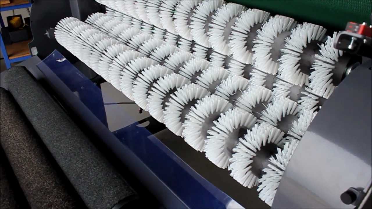 Inwatec Compact Roll Machine for Mats - YouTube