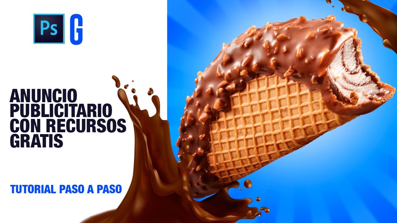 Photoshop Tutorial | Diseño Publicitario con Recursos GRATIS | Creating ...