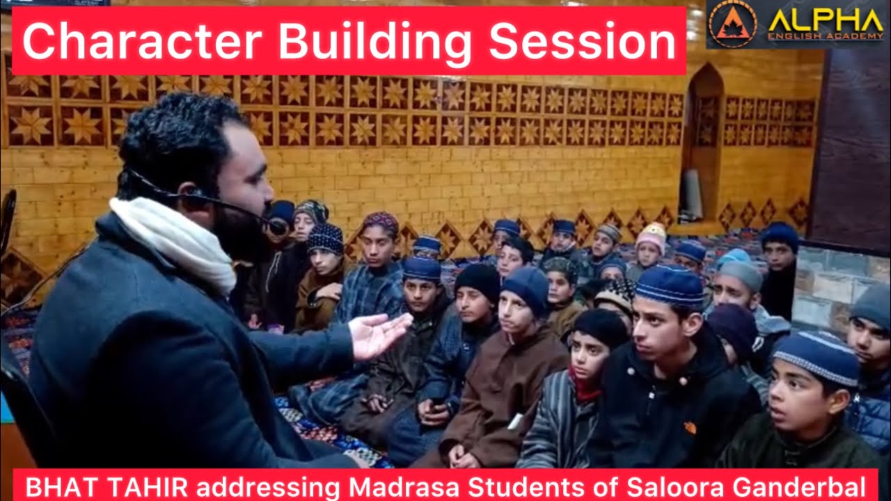 Character Building session :Bhat Tahir addressing the students of ...