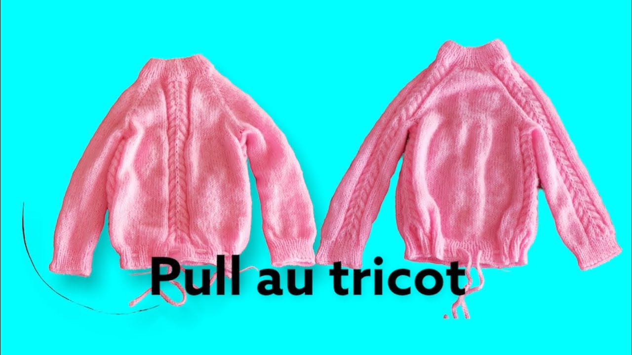Tuto tricot : pull top down au tricot - pull manches à raglan au tricot ...
