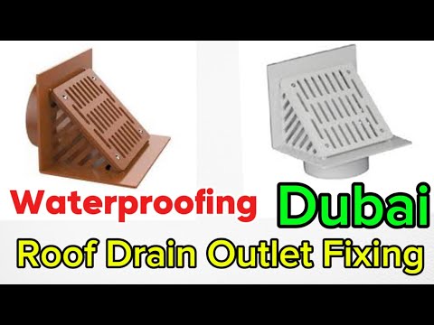 How to fix Roof Drain Outlet Before Water Proofing PVC Rain Water ...