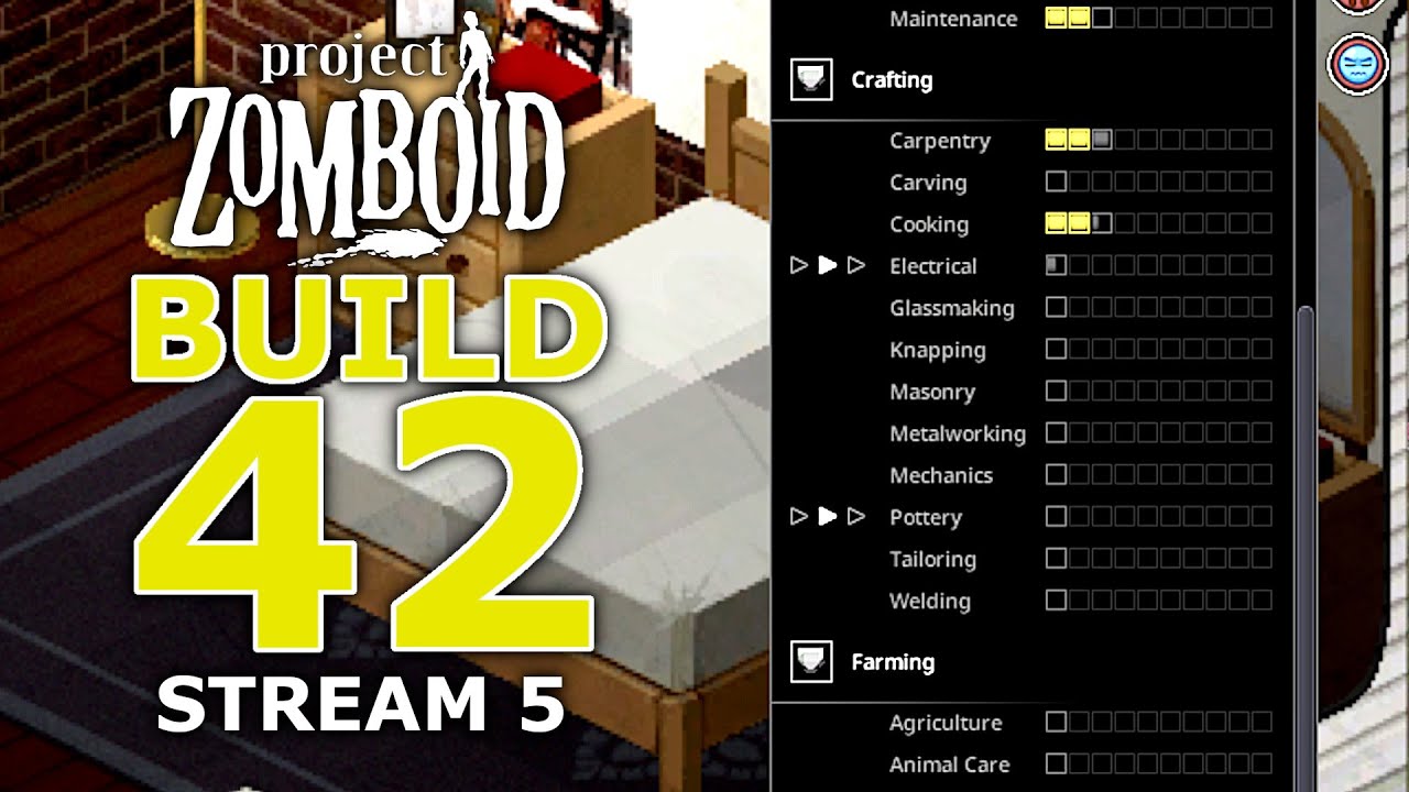 Project Zomboid Build 42 | Leveling Up Skills [🔴Stream 5] - YouTube