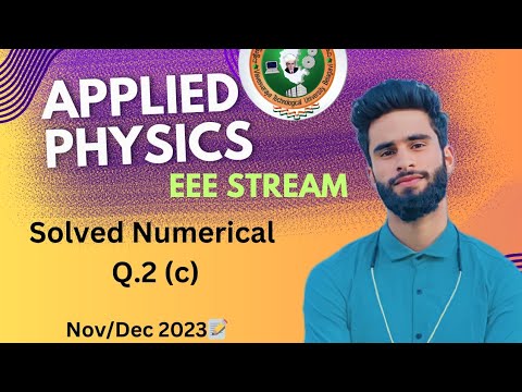 Applied Physics EEE Stream Vtu Numericals 📝 - YouTube