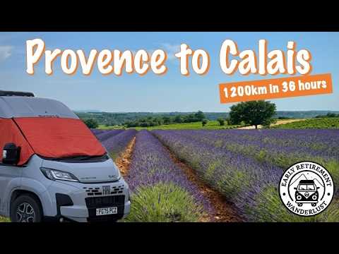1200km Across France in 48 Hours: Provence Lavender Fields, Heatwave & The Journey Home