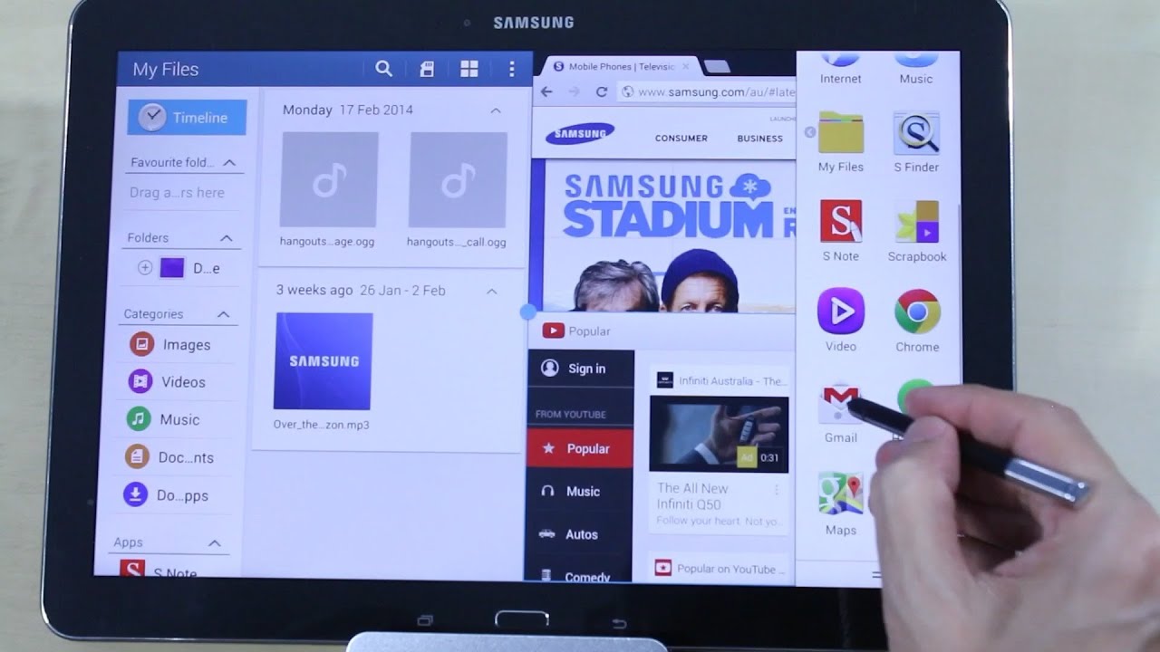 Magazine UI and Multi-Window on Galaxy NotePro 12.2 - YouTube