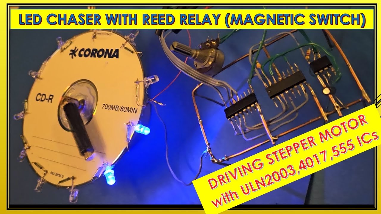 How to connect LED and magnetic (reed)switch for making LED chaser ...