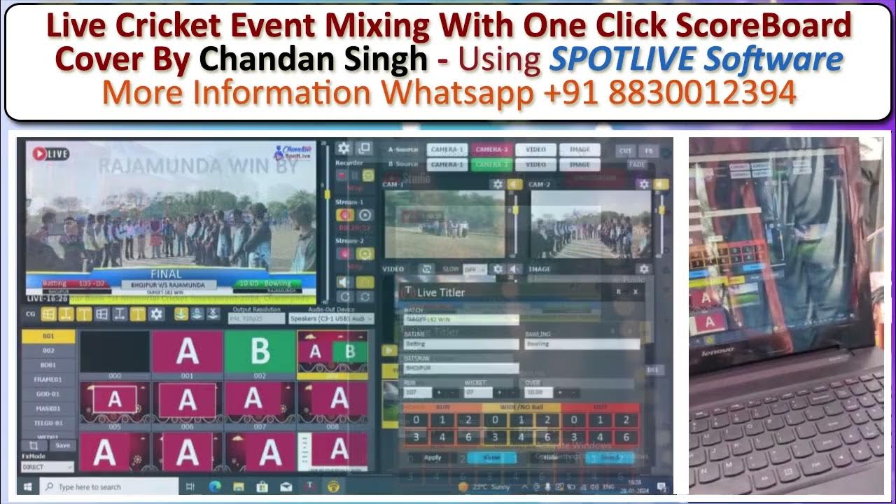 Cricket Scoreboard For Local Match Live Mixing Streaming |How to Make ...