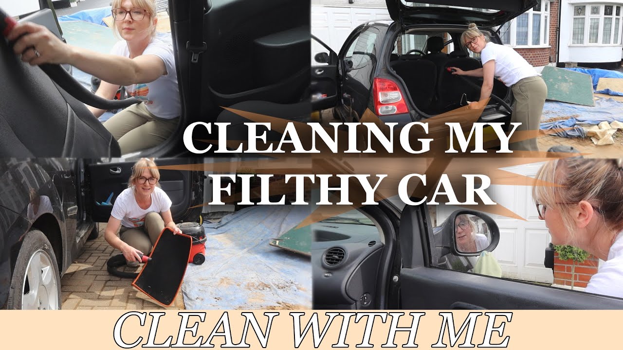 FILTHY CAR CLEAN WITH ME | ULTIMATE CLEANING MOTIVATION | ALINA GHOST ...