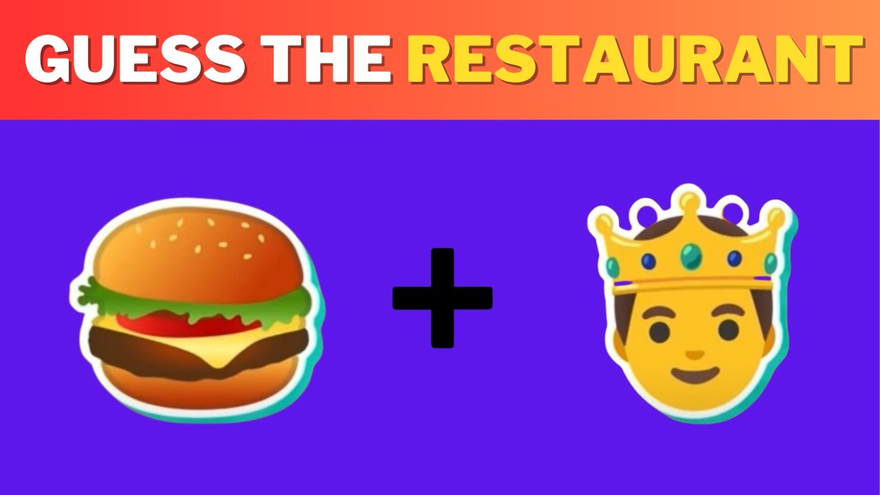 Guess The Fast Food Restaurant by Emoji? Fast Food Emoji Quiz | quiz ...