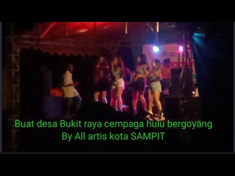 4 artis kota Sampit bergoyang di Desa Bukit raya cempaga hulu Kotim