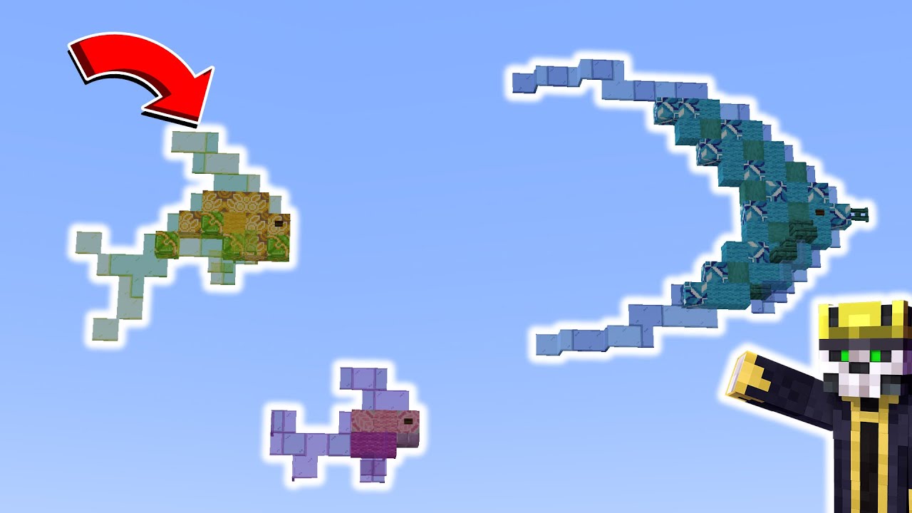 COMO CONSTRUIR PEIXES TROPICAIS NO MINECRAFT / MINECRAFT BUILDS - YouTube
