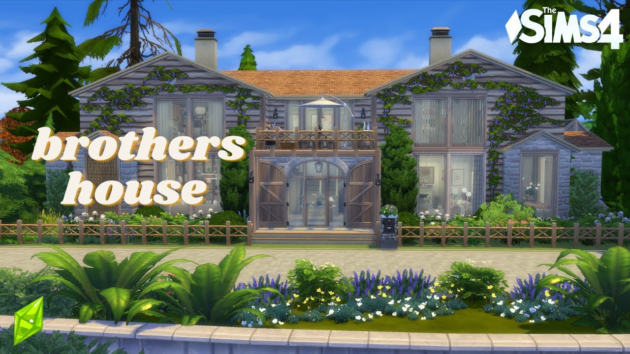 BROTHER'S HOUSE | THE SIMS 4 SPEED BUILD (TRAY FILE) - YouTube