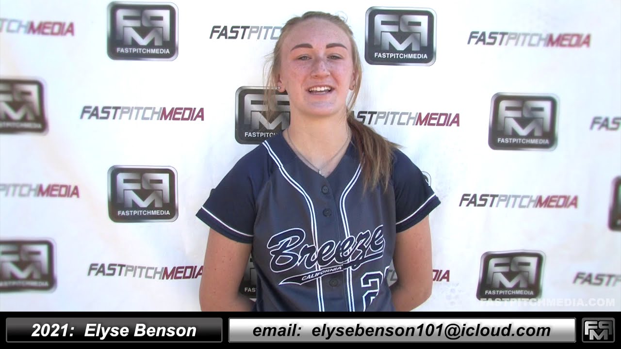 2021 Elyse Benson Athletic Outfield Softball Skills Video - Ca Breeze ...