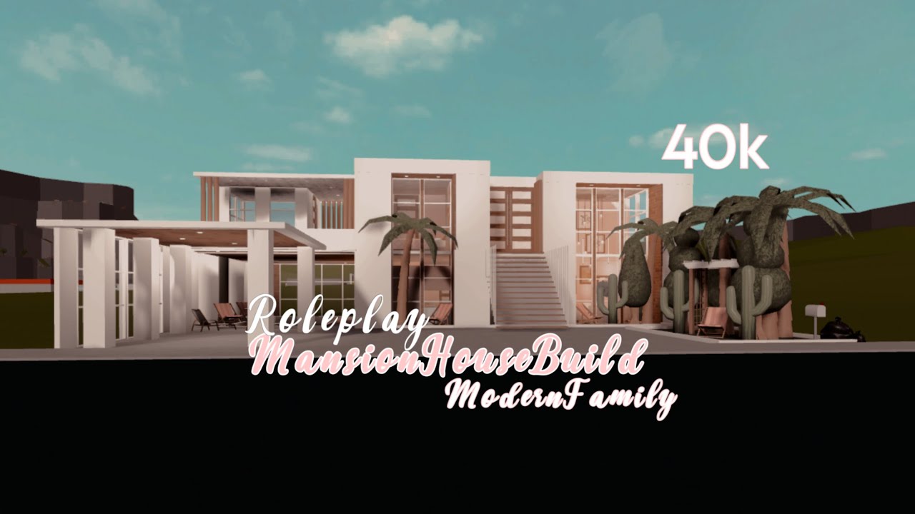 Bloxburg/40k Modern Mansion House Build @FairyBuilds - YouTube