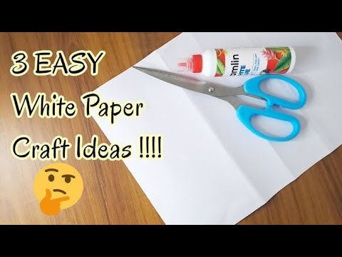 3 easy paper craft idea|Easy no glue paper craft|Easy paper craft ...