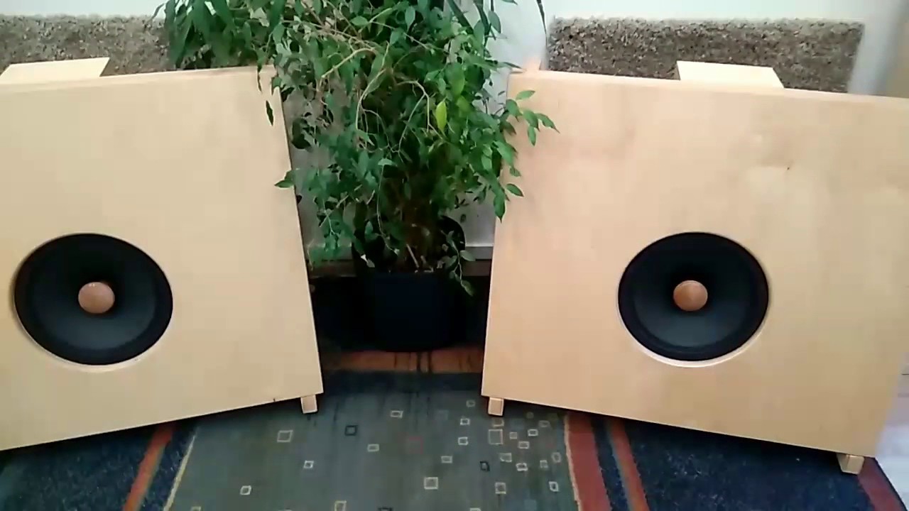 JE Labs Sand Filled Open Baffle with EMS LB 12 - details overwiew - YouTube