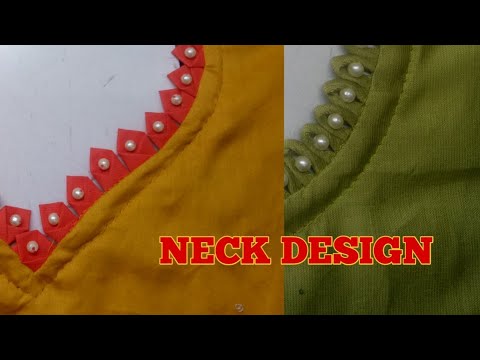 fashion design stylish no 6566 neck design cutting and stitching - YouTube