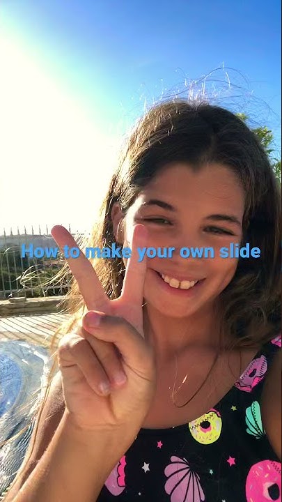 How to make your own slide - YouTube