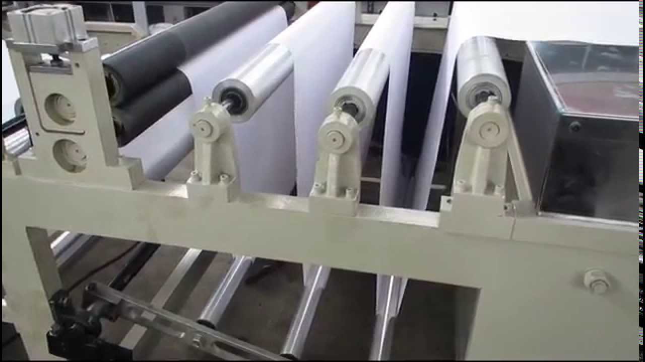 Paper sheeting machine - Eco type. - YouTube