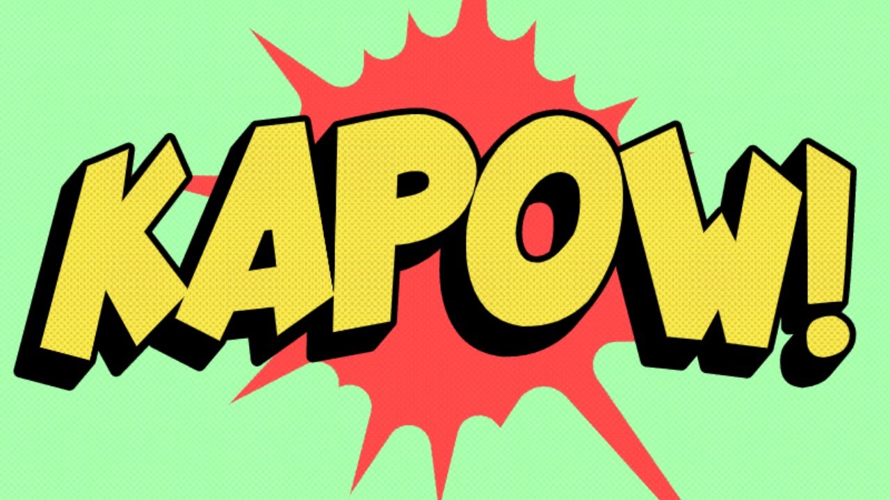 How To Make A Comic Book Text Effect Tutorial - YouTube