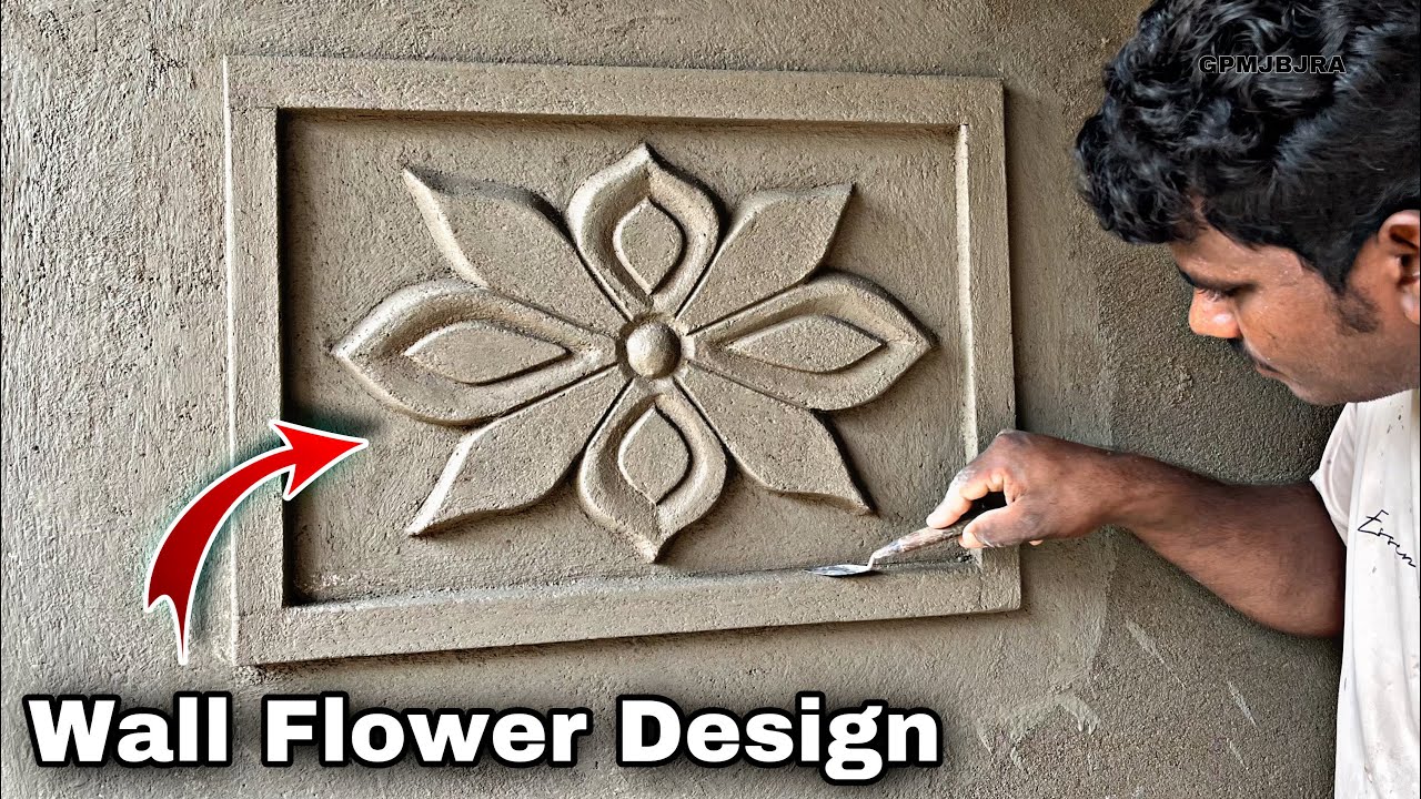Wall Flower Design - YouTube