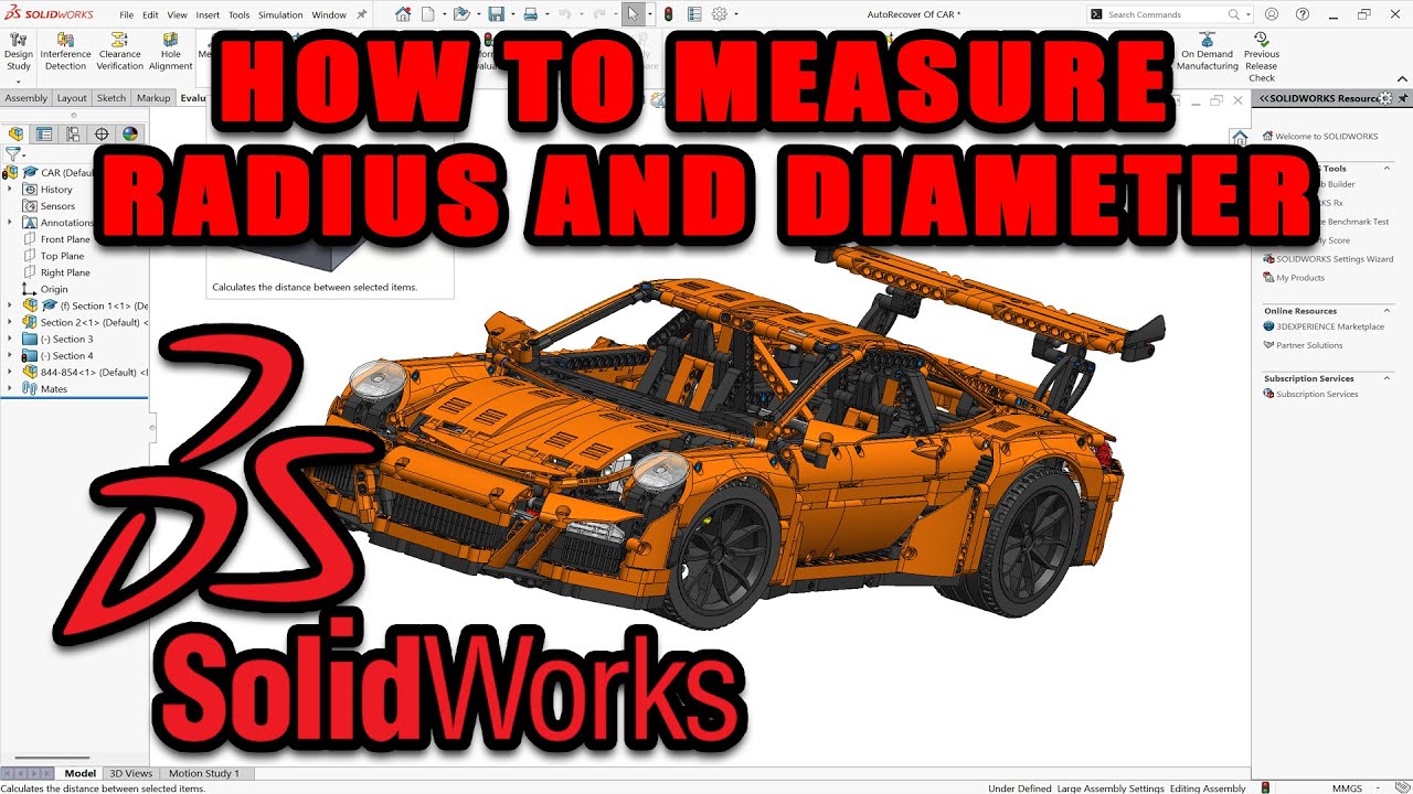 SolidWorks How to Measure Radius and Diameter on Imported Geometry ...